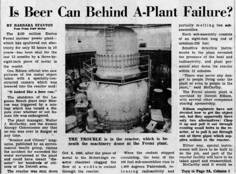 1966 Fermi 1 Nuclear Incident: 5 Alarming Facts About Michigan’s Hidden ...
