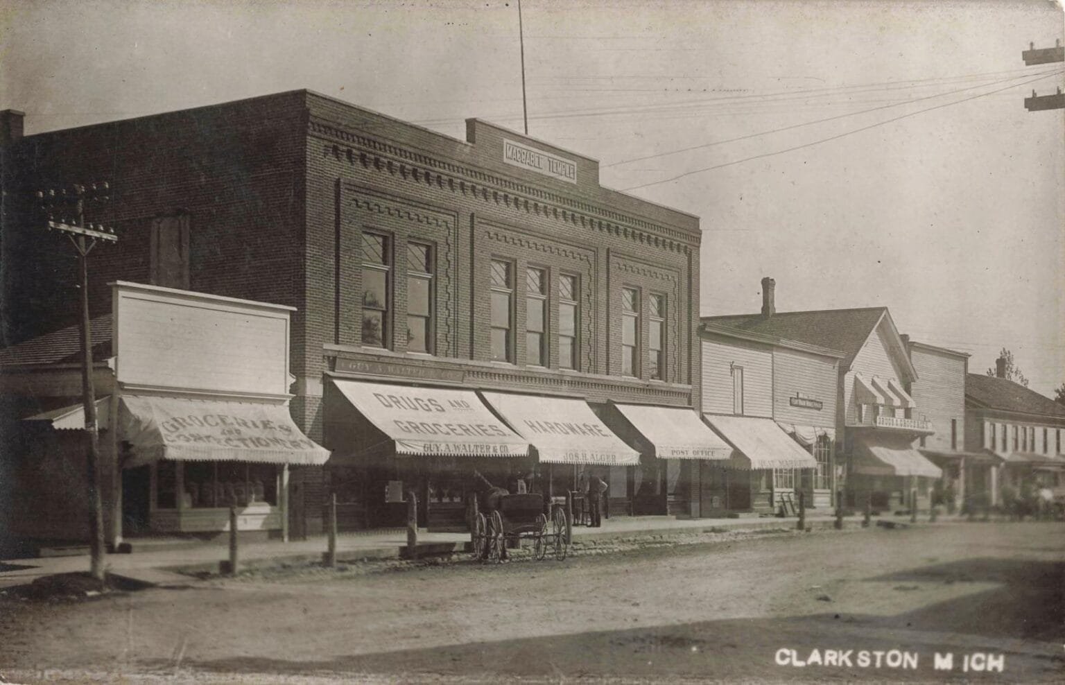 Clarkston Michigan History - A Rare Photo Glimpse of the Charm of Early ...